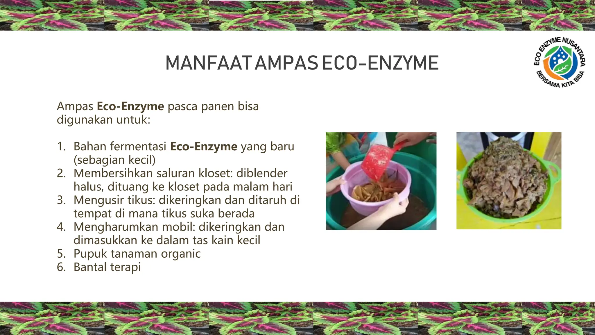 Pengertian Eco Enzyme, Manfaat, dan Cara Membuatnya | PPT