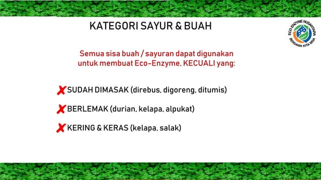 Pengertian Eco Enzyme, Manfaat, dan Cara Membuatnya | PPT