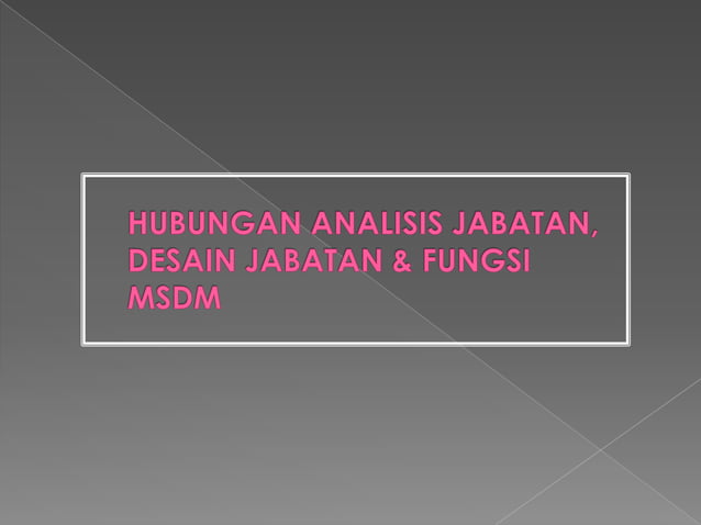 PANDUAN Membuat Jobdesc | PDF