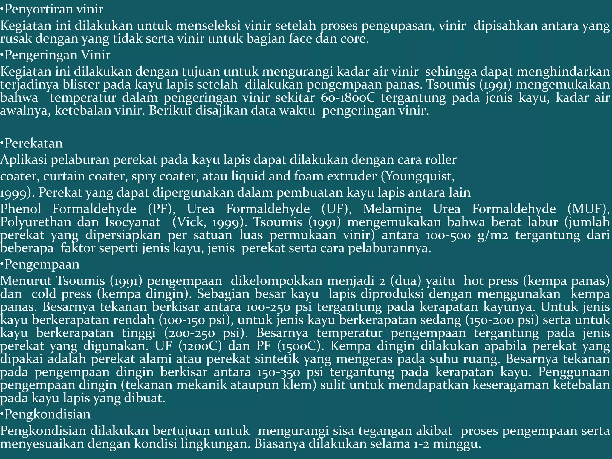 Pembuatan kayu lapis | PPT