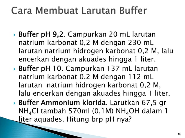 Pembuatan_Larutan_buffer kimia farmasi analisis | PPT