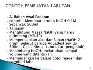 Pembuatan_Larutan_buffer kimia farmasi analisis | PPT