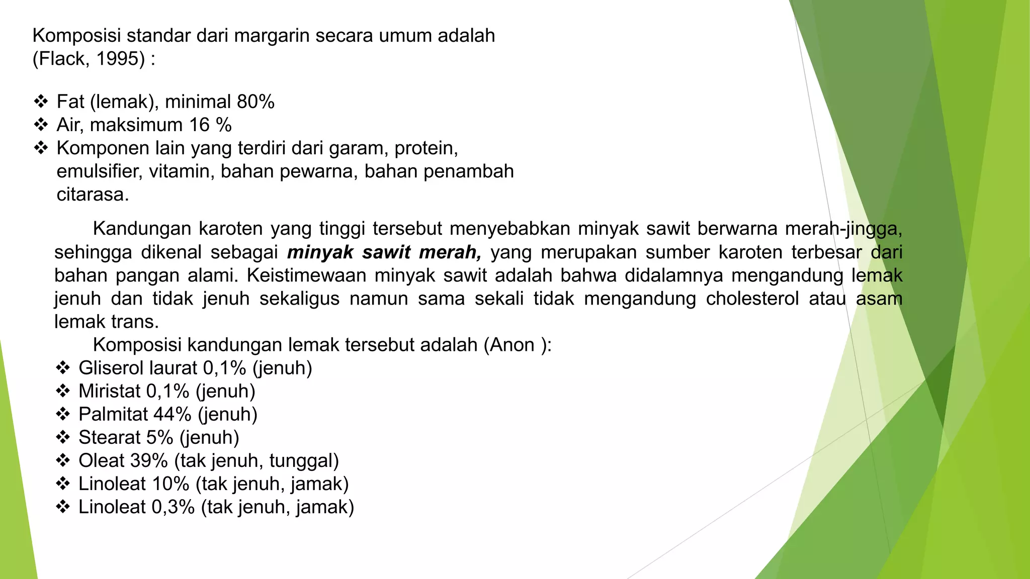 margarin dari minyak kelapa sawit | PPTX
