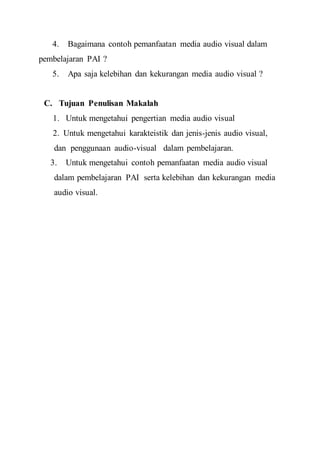 Pembuatan media audio visual | DOCX
