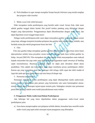 Pembuatan media audio visual | PDF