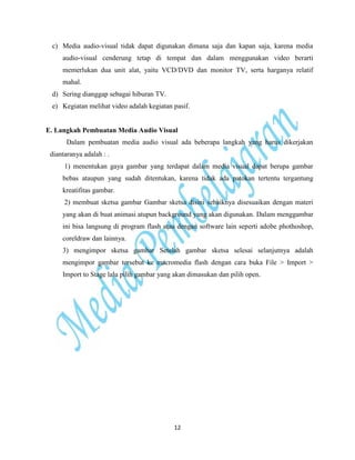 Pembuatan media audio visual | PDF