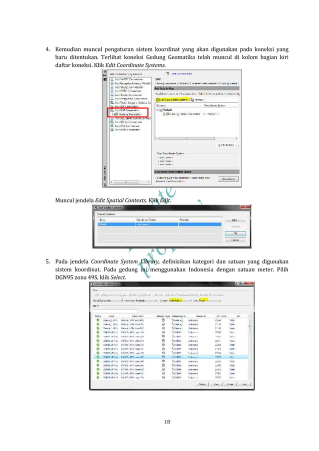 Pembuatan model 3 dimensi dan basis data spasial gedung teknik ...