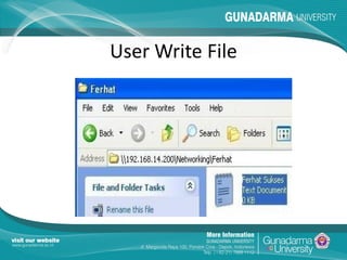 Pembuatan network attached storage dengan sistem operasi freeNAS | PDF