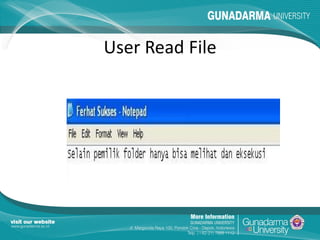 Pembuatan network attached storage dengan sistem operasi freeNAS | PDF