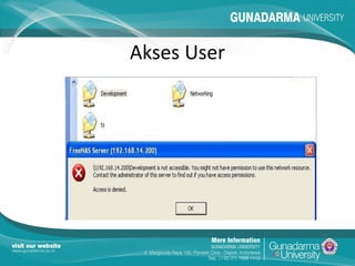 Pembuatan network attached storage dengan sistem operasi freeNAS | PDF