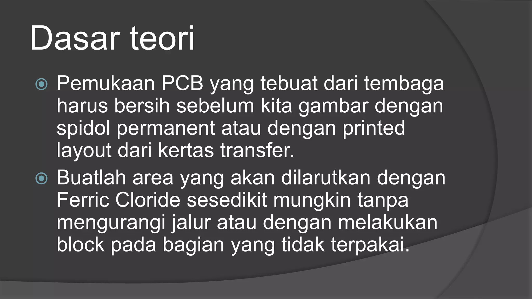 Pembuatan PCB Sederhana | PPTX