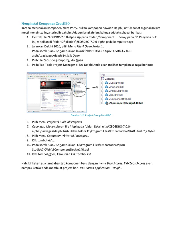 Pembuatan produk aplikasi database dengan delphi 2010 | PDF
