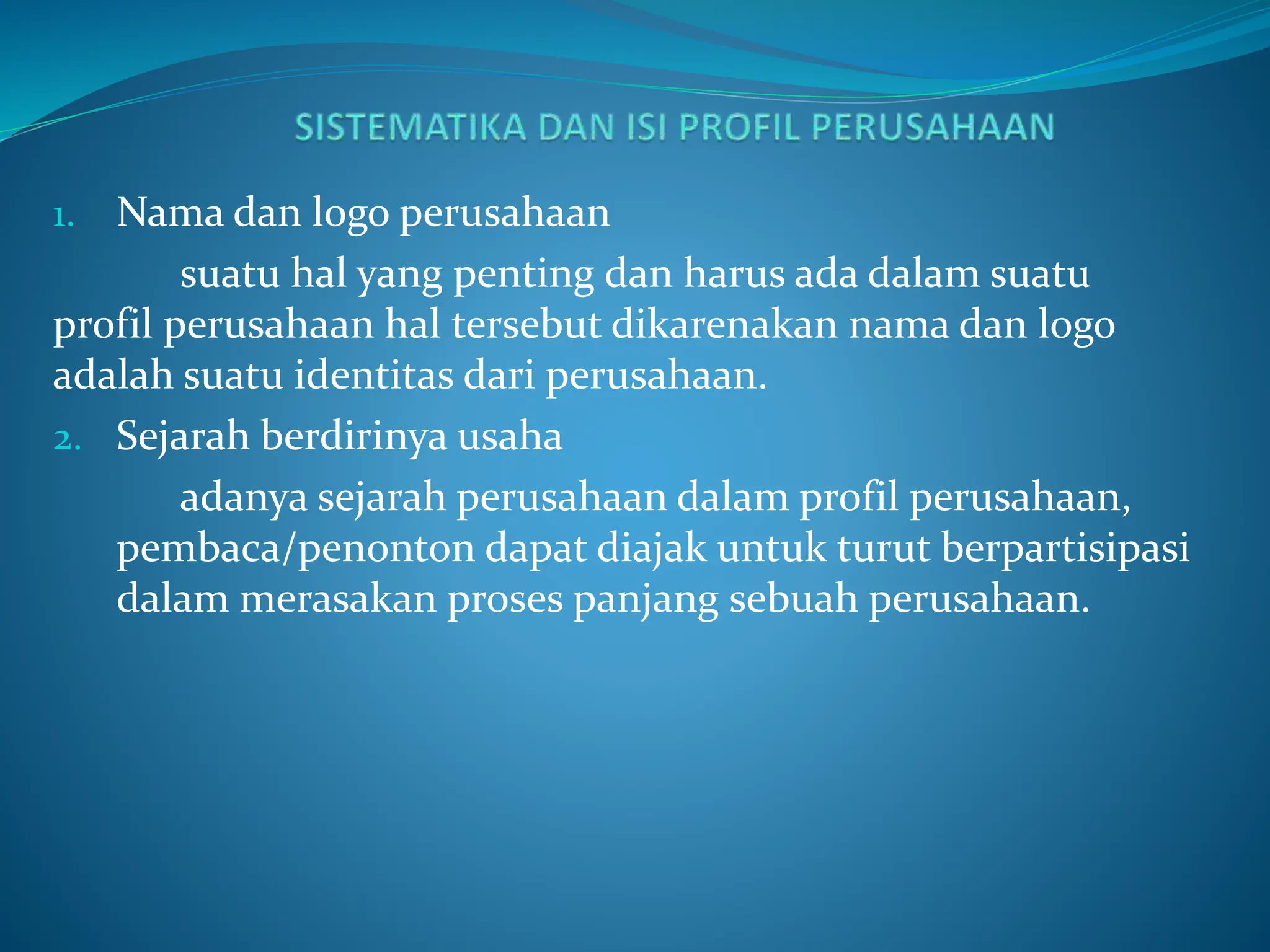 pembuatan profil humas perusahaan/instansi | PPTX