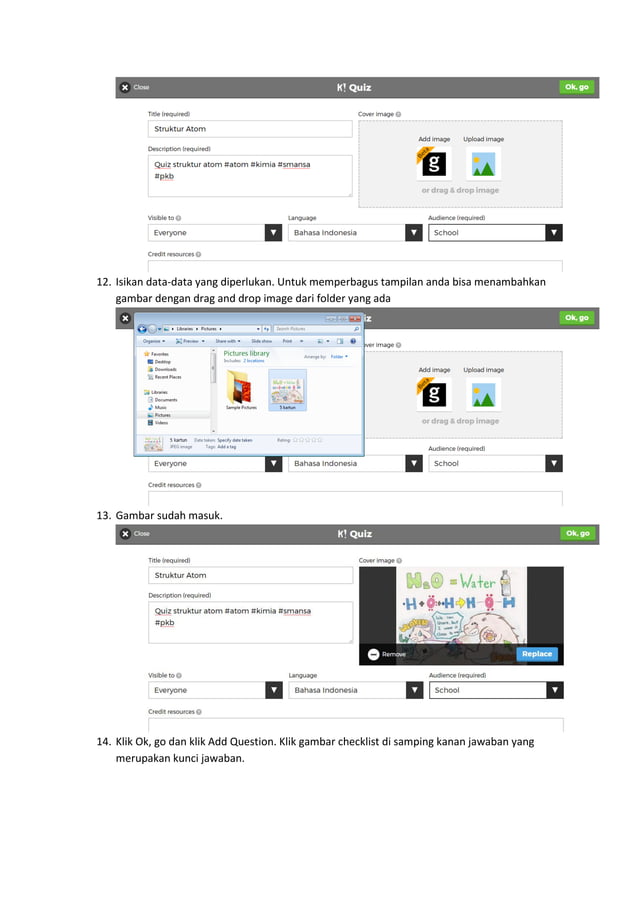 Pembuatan quiz menggunakan kahoot | PDF