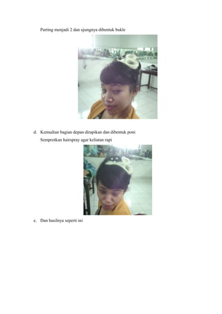 Pembuatan sanggul anggur | DOC