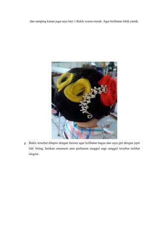 Pembuatan sanggul bukle kreasi 2 | DOC