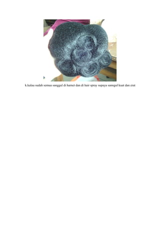 Pembuatan sanggul kreasi | PDF