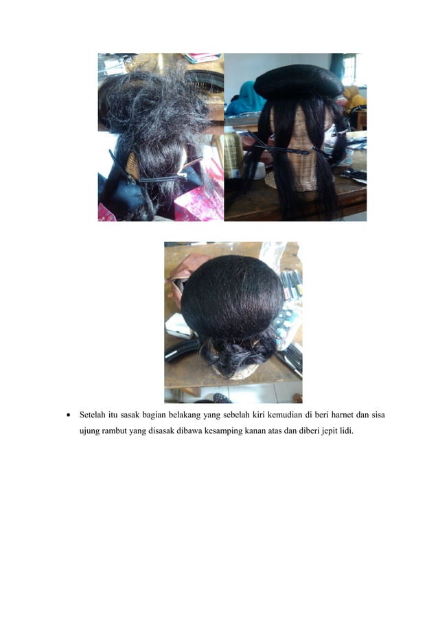 Pembuatan sanggul kreasi 5 | DOC