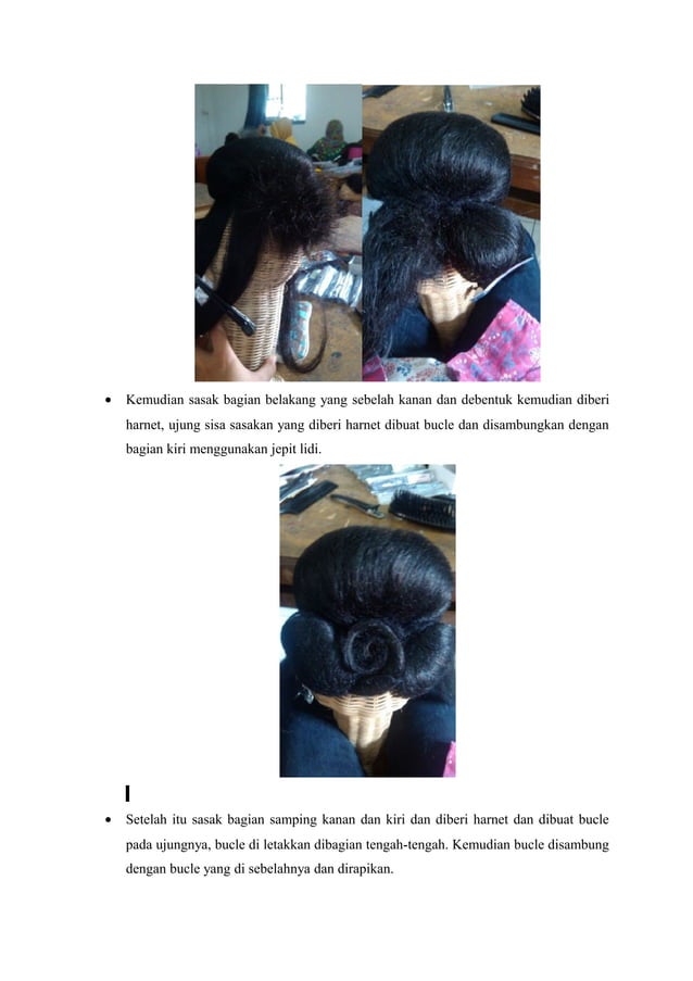 Pembuatan sanggul kreasi 5 | DOC