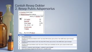 Pembuatan Sediaan Obat berdasarkan resep dokter | PPT