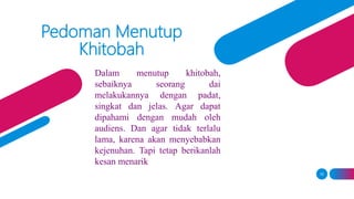 Pembukaan dan penutupan khitobah | PPT
