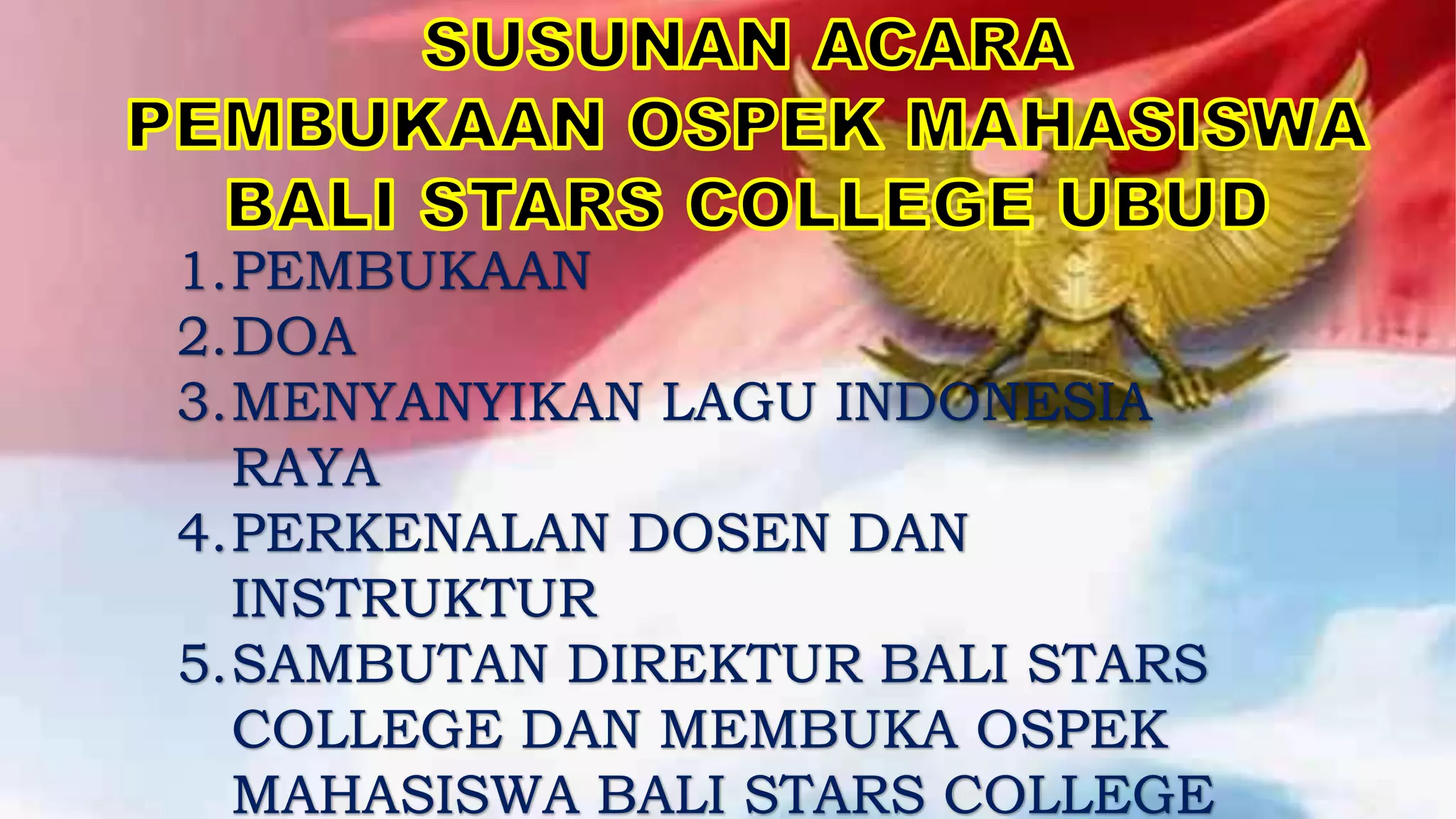 Pembukaan ospek | PPTX