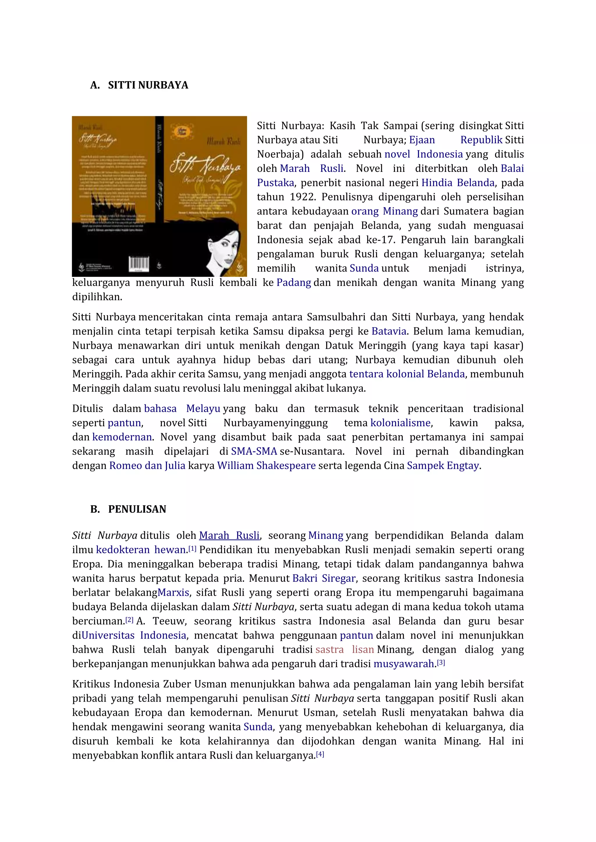 Pembuka sitti nurbaya | DOCX