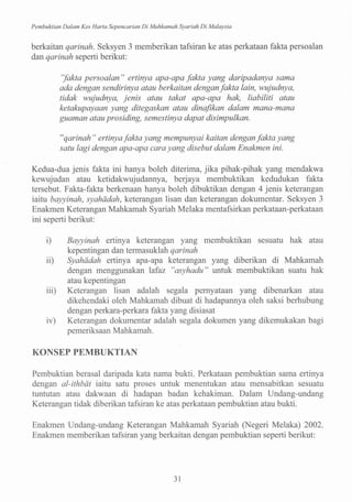 PEMBUKTIAN DALAM KES HARTA SEPENCARIAN DI MAHKAMAH SYARIAH DI MALAYSIA | PDF