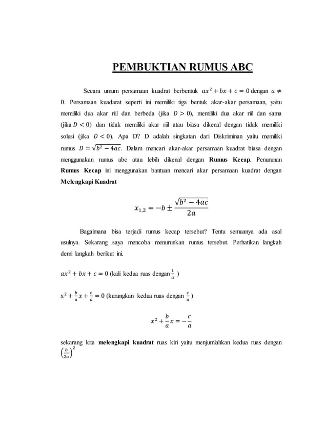 Rumus ABC | DOCX