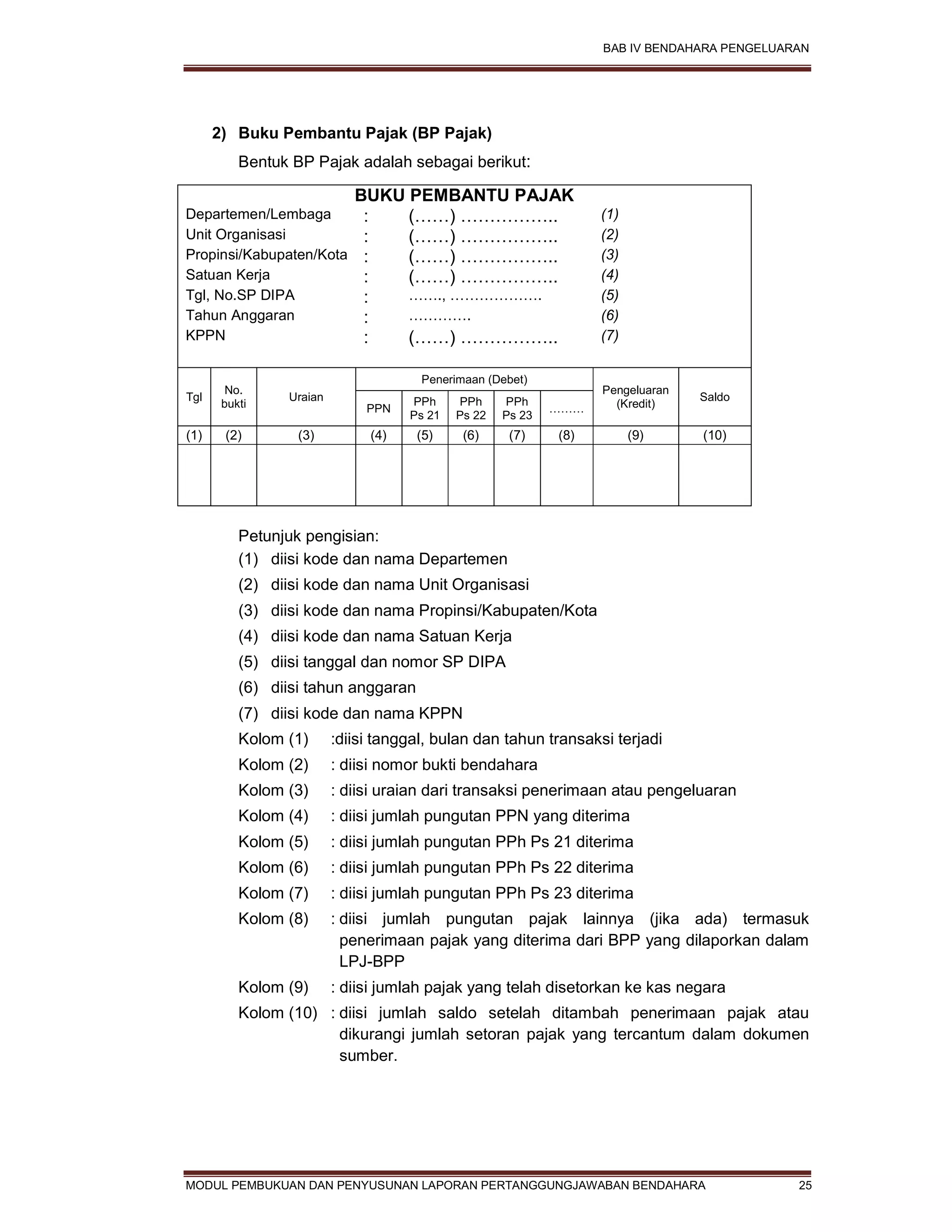 Pembukuan bendahara dan penyusunan lpj | PDF
