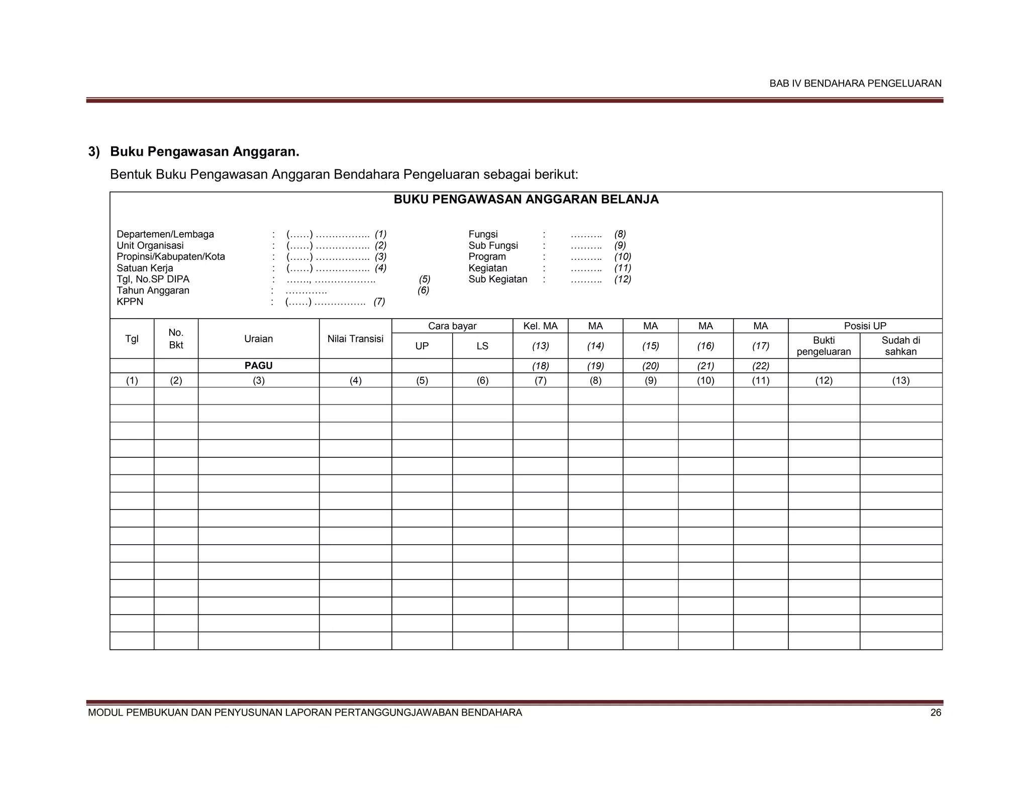 Pembukuan bendahara dan penyusunan lpj | PDF