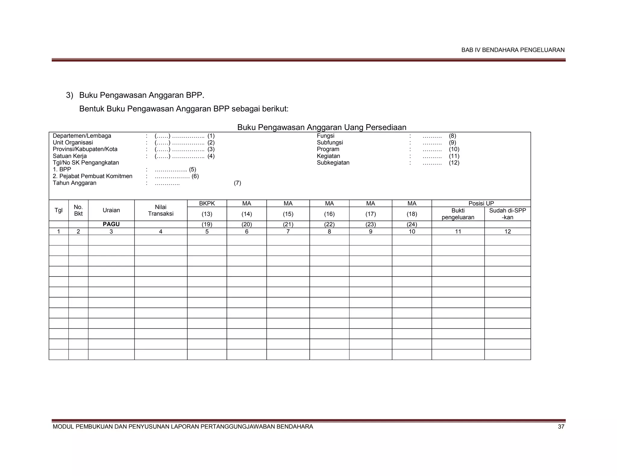 Pembukuan bendahara dan penyusunan lpj | PDF
