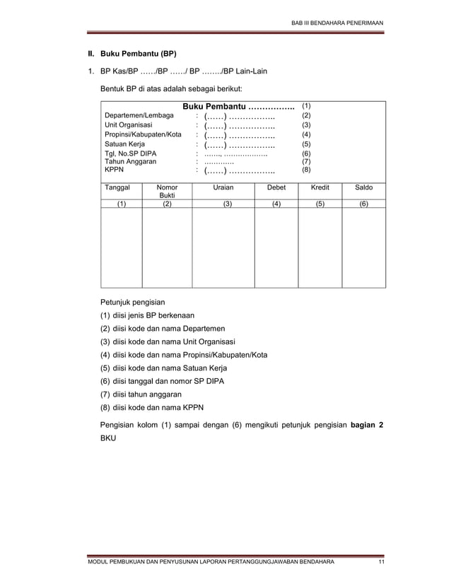 Pembukuan bendahara dan penyusunan lpj | PDF