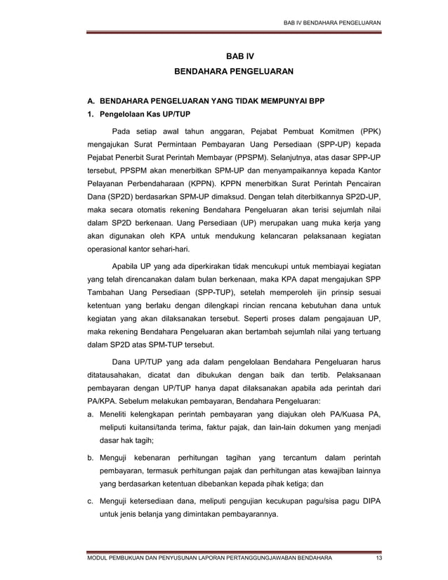 Pembukuan bendahara dan penyusunan lpj | PDF