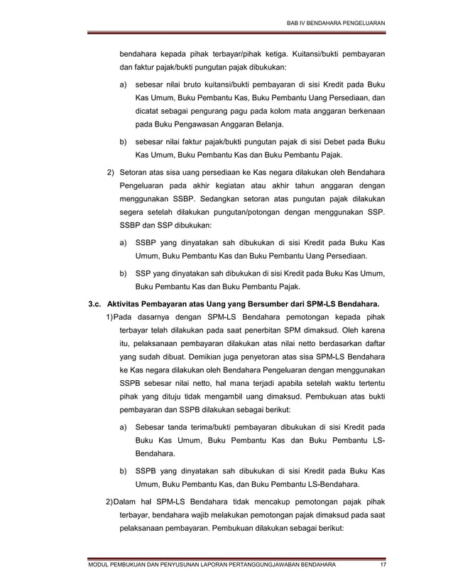 Pembukuan bendahara dan penyusunan lpj | PDF