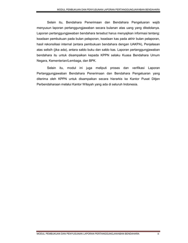 Pembukuan bendahara dan penyusunan lpj | PDF