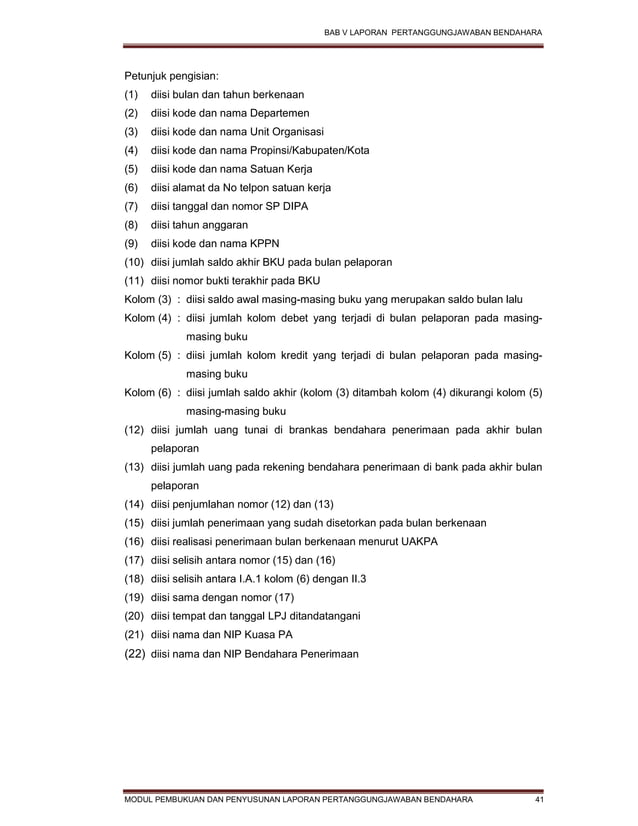 Pembukuan bendahara dan penyusunan lpj | PDF