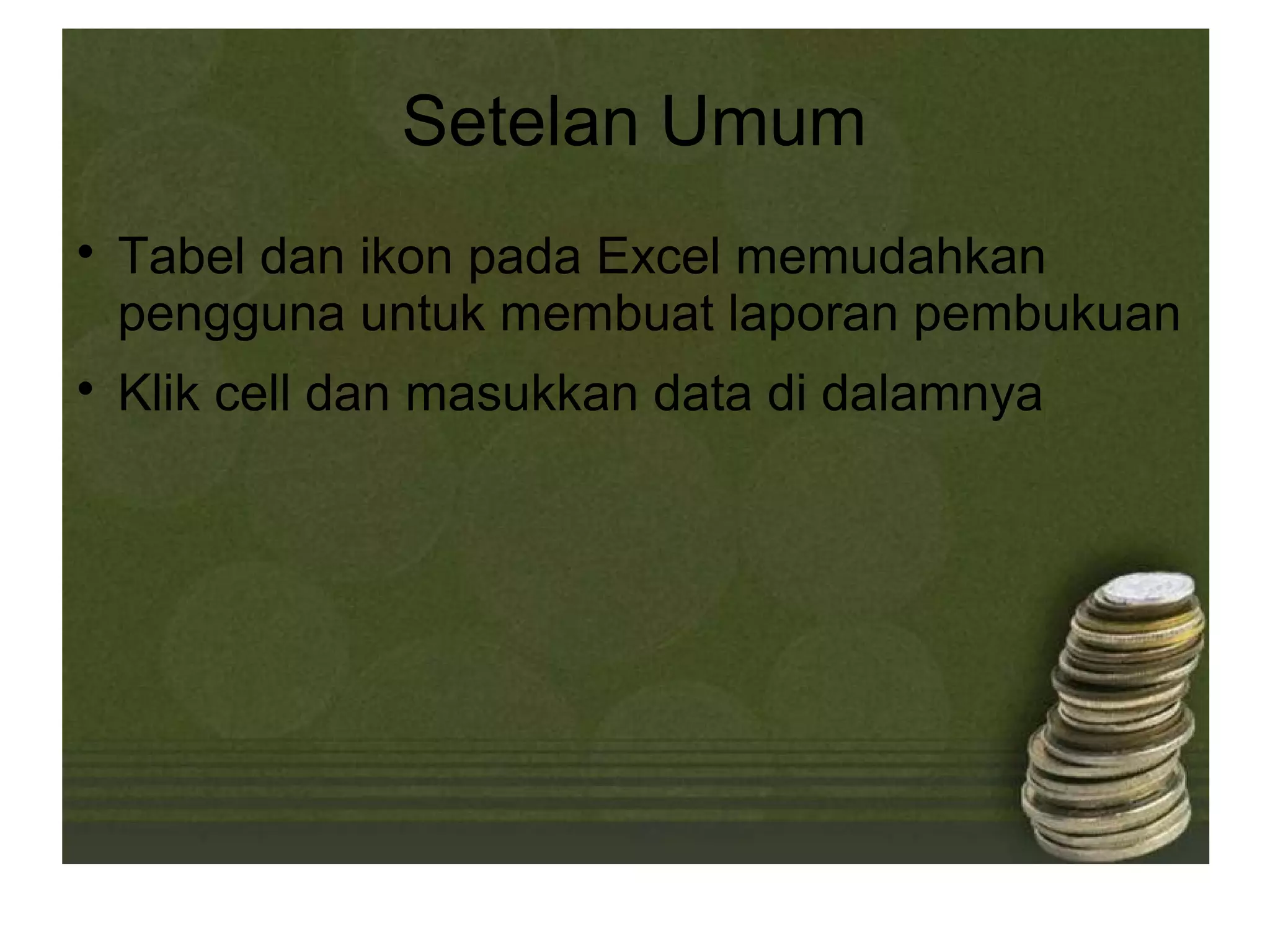 Contoh Pembukuan Sederhana Dengan Excel | PPT