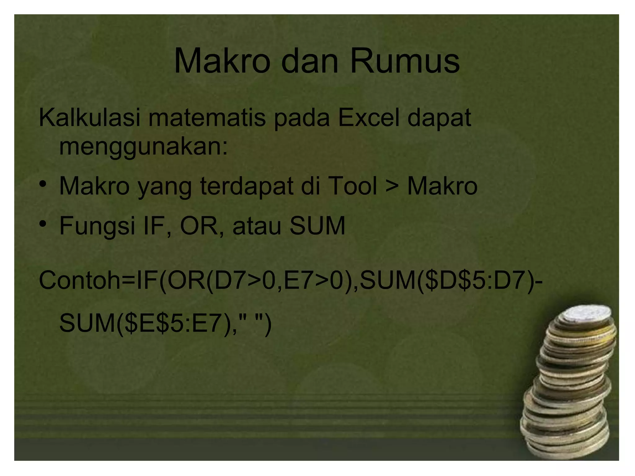 Contoh Pembukuan Sederhana Dengan Excel | PPT Contoh Pembukuan Sederhana Dengan Excel | PPT