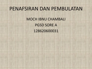 Pembulatan ibnu chambali | PDF