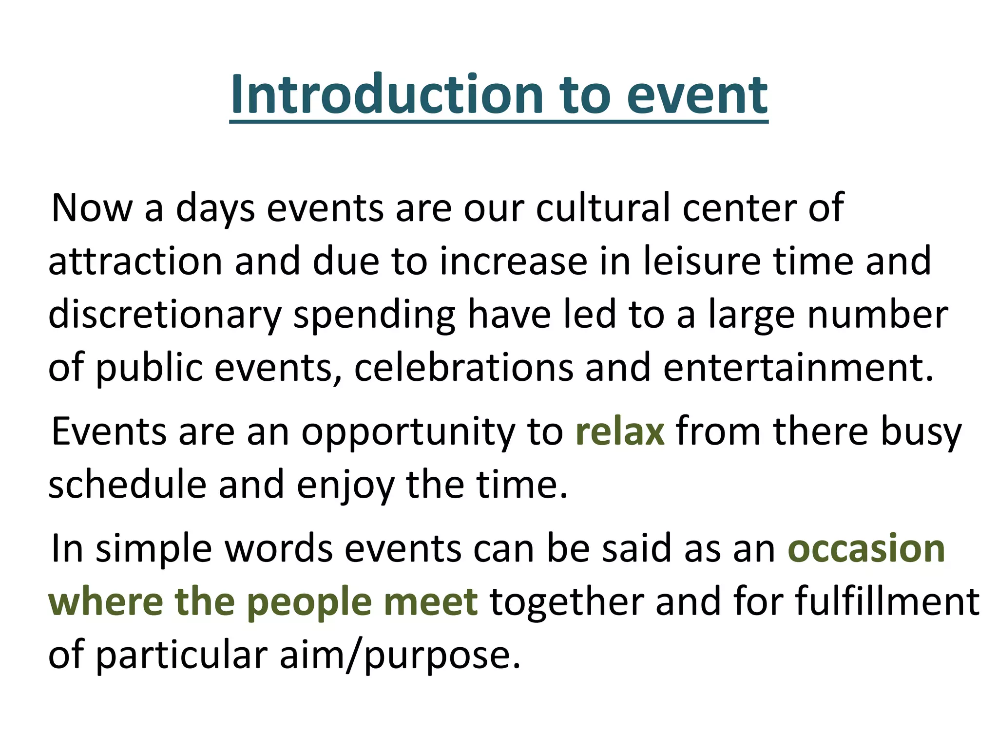 principles of event management | PPTX