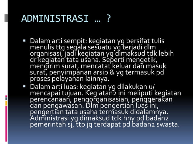 Konsep Dasar Administrasi Pemerintah Daerah | PPTX