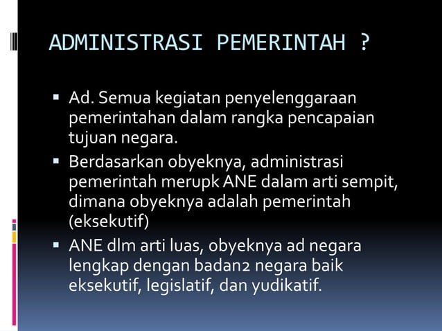 Konsep Dasar Administrasi Pemerintah Daerah | PPTX