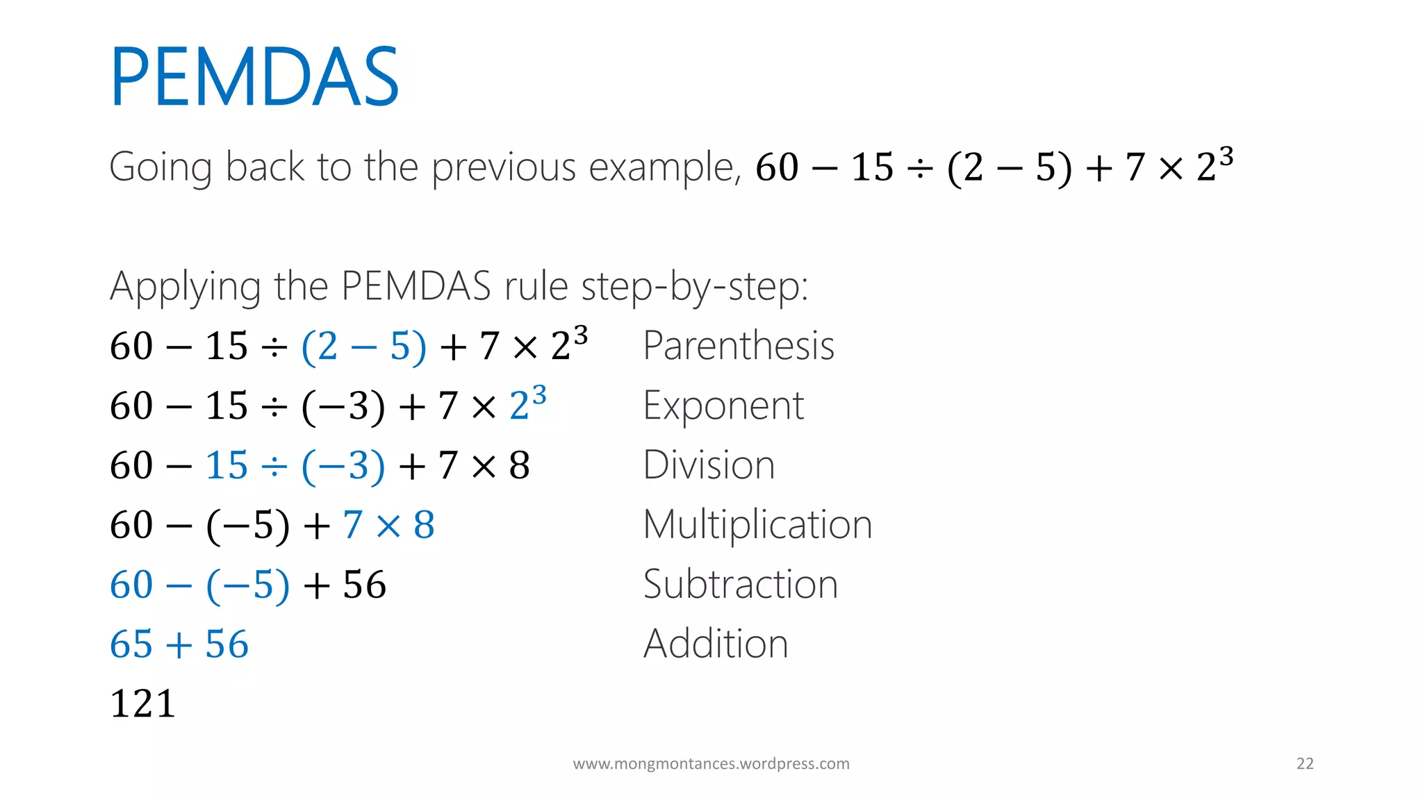 PEMDAS - The Proper Order of Mathematical Operations | PDF