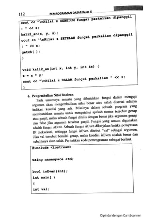 PENGGUNAAN ARRAY DAN FUNGSI PADA KODE PEMROGRAMAN | PDF