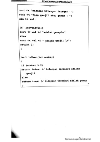 PENGGUNAAN ARRAY DAN FUNGSI PADA KODE PEMROGRAMAN | PDF