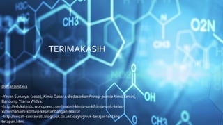 konsep kesetimbangan kimia | PPTX