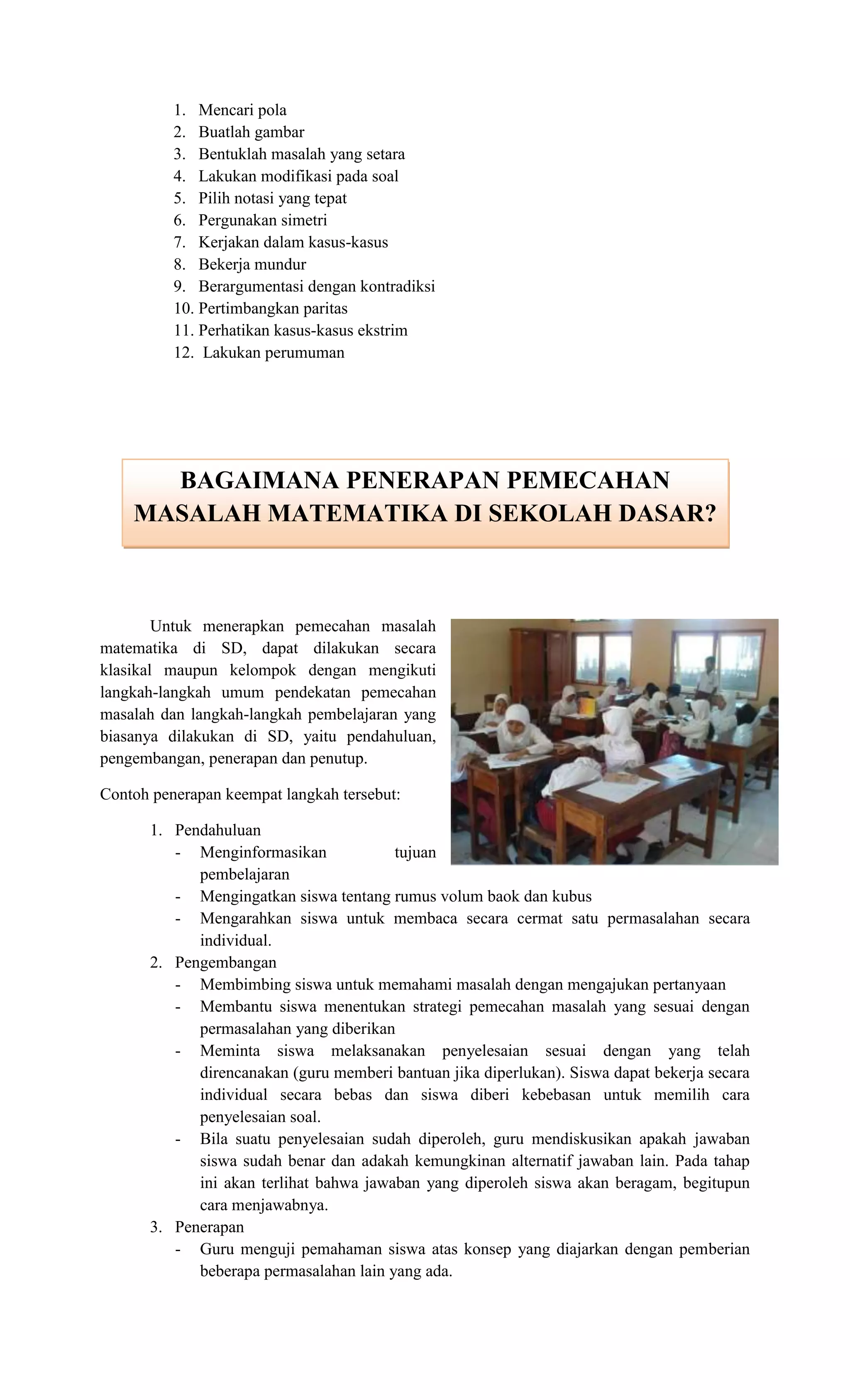 Pemecahan masalah matematika | DOCX