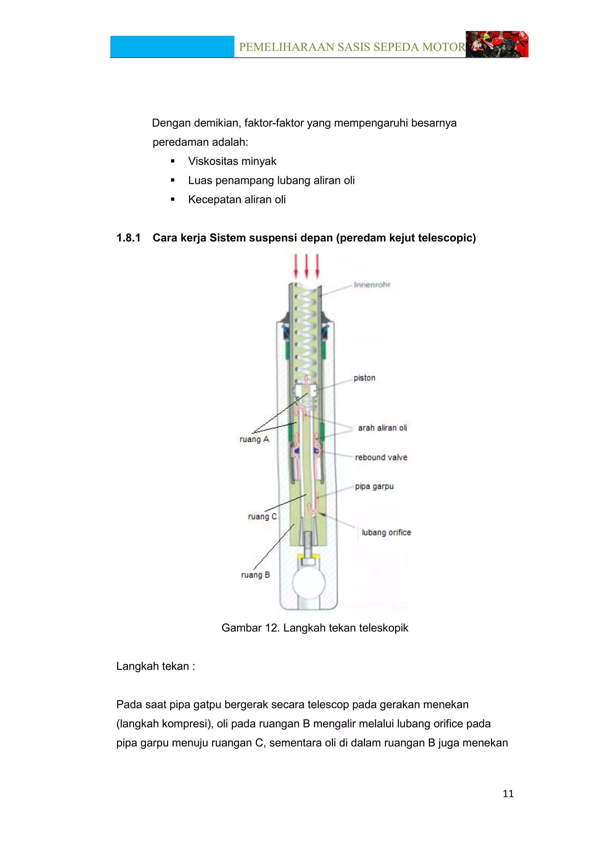 Pemeliharaan Chasis Sepeda Motor | PDF