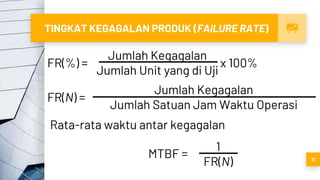 Pemeliharaan dan Keandalan kelompok 4 | PPTX